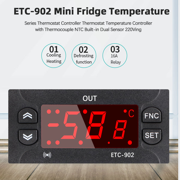 Digital Temperature Controller ETC-902 220V Mini Refrigerator Thermost – mickcara