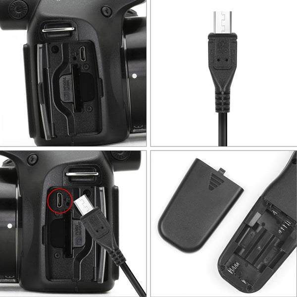 SHOOT RS-60E3 LCD Time Shutter Release Remote Control for Sony A6000 A – mickcara