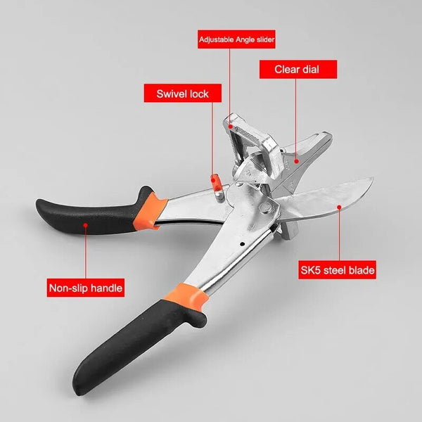 0-135 Degree Adjustable Angle Scissors Miter Cutter Angle Shear Hand ...