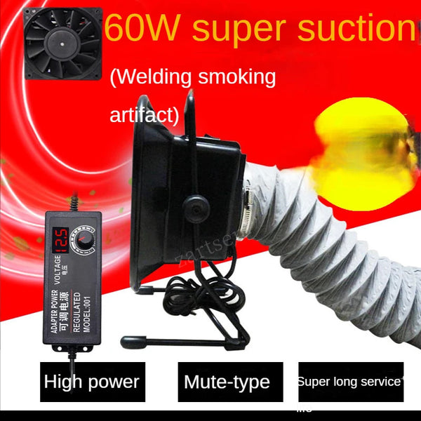 60W Adjustable Speed Solder Absorber ESD Fume Extractor Duct Exhuast w ...