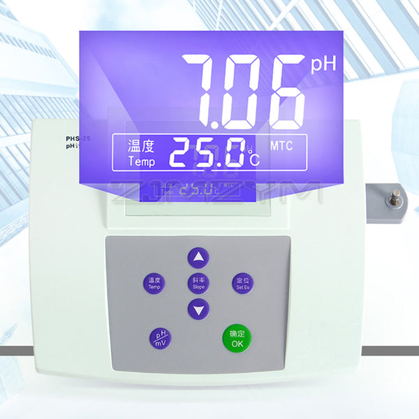 110/220V Digital Display Bench Desktop PH/MV/Temp Tester Acidity Meter ...