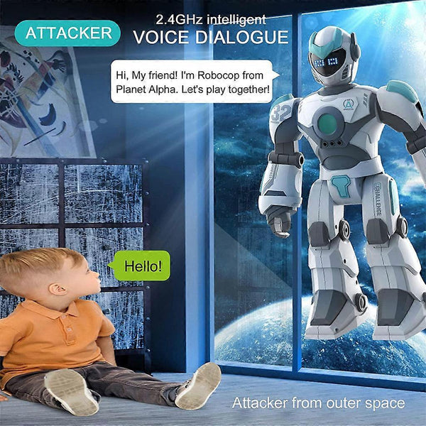 (Dark Blue) Robot Toy Programmable Robot For Kid Gesture Sensing Robot ...