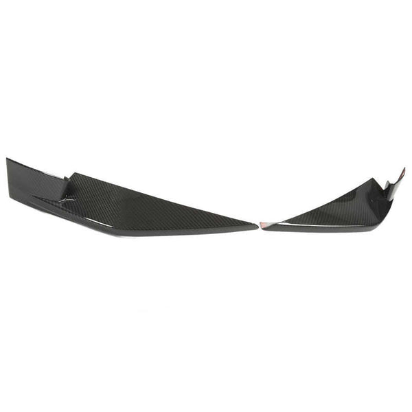 Front Bumper Side Lip Splitter Perfect Fit Smooth Carbon Fiber Front L ...
