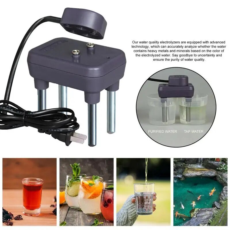 Electrolyzer Quick Water Quality Testing Aluminum Rods Water Electrol ...