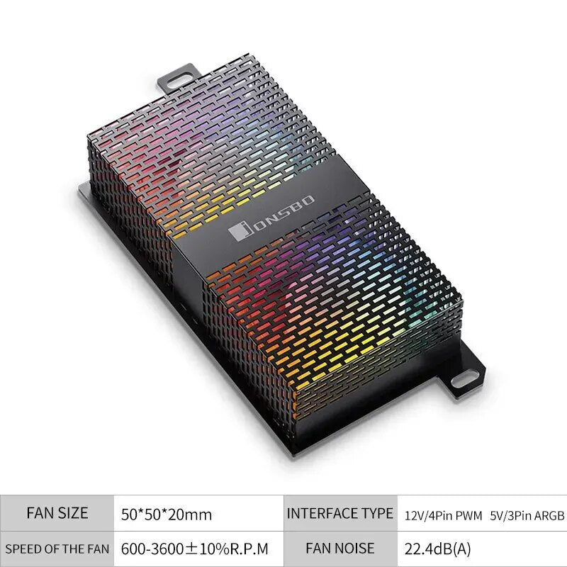 JONSBO NF-1 RAM Radiator DDR4 DDR5 Memory Cooling Vest with ARGB Fan ...