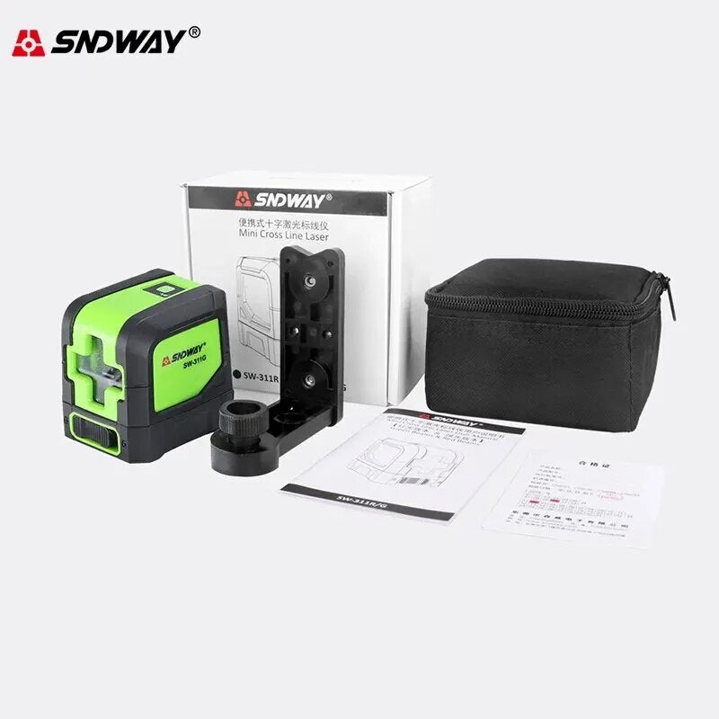 Sndway Self Leveling 2 Line Laser Level Green Red Lazer Level Instrum ...