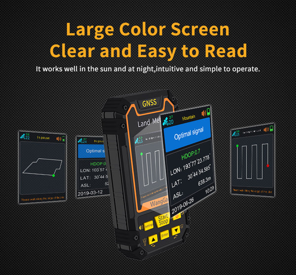 S4 Color Screen GPS Surveying hine Professional GNSS Receiver Area Mea ...