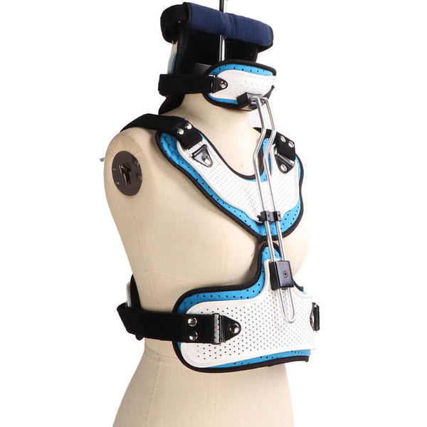 Cervical Thoracic Orthosis Adjustable V Shoulder Strap Head Neck Chest ...