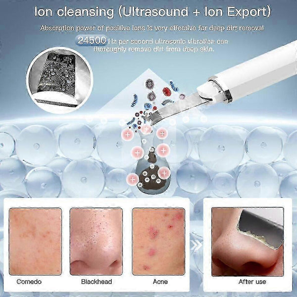 Ultrasonic Cleaner 45C Heat Deep Face Skin Scrubber & cleaner Machine ...