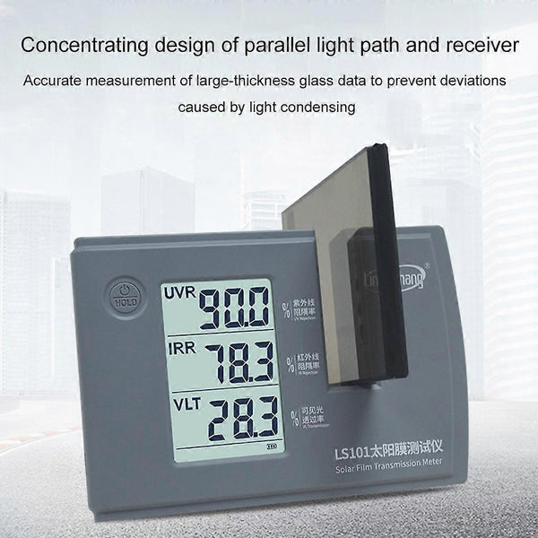 Window Tint Tester Light Solar Film Transmission Meter for VLT UV IR R ...