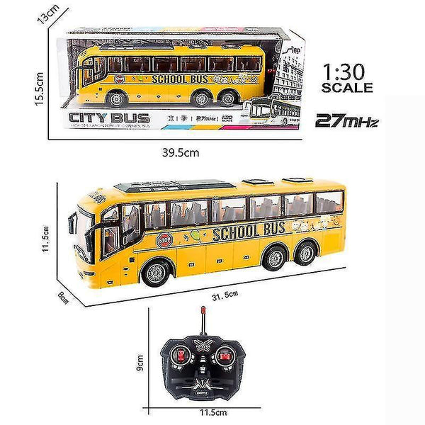 4ch Electric Wireless Remote Control School Bus – mickcara