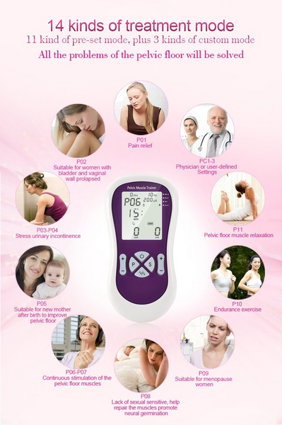 Women Kegel Exercises EMS Pelvic Floor Muscle Stimulator Device Vagina ...