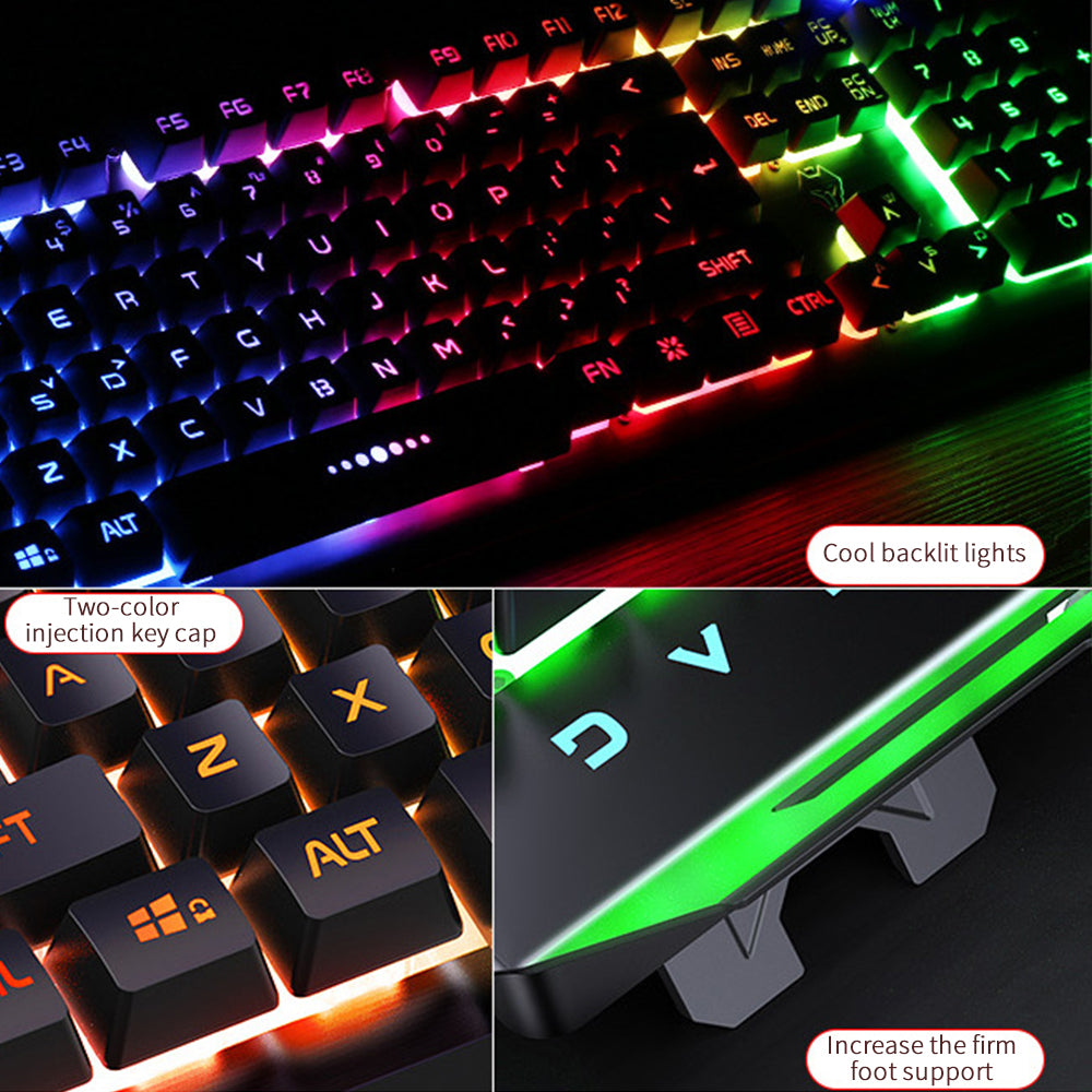V2 104 Key Mechanical Keyboard Game Keyboards Desktop Computer Noteboo ...