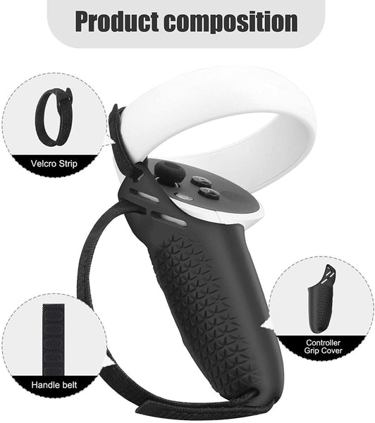 Premium Silicone Grip Sleeve Cover for Oculus Quest 2 VR Touch Control ...
