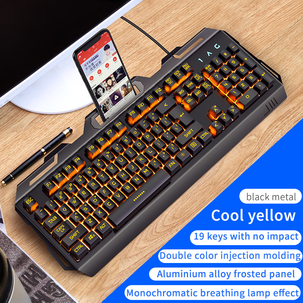 V2 104 Key Mechanical Keyboard Game Keyboards Desktop Computer Noteboo ...