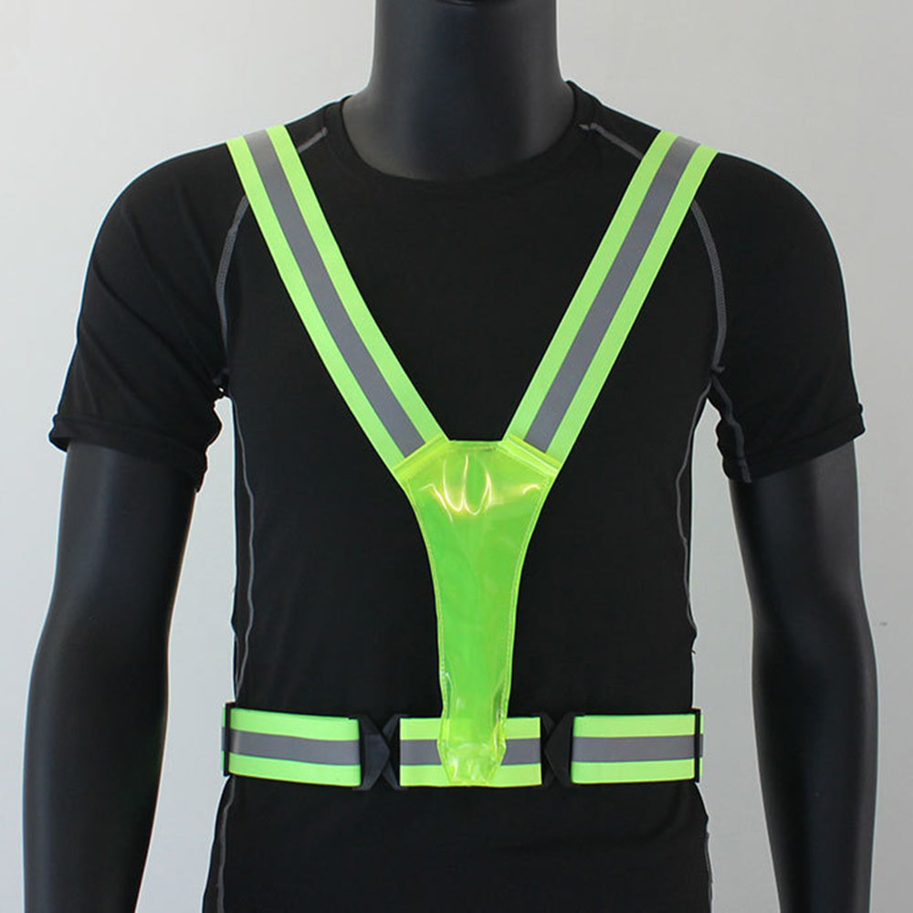 LED Reflective Vest USB Rechargeable LED Light Up Vest High Visibility ...