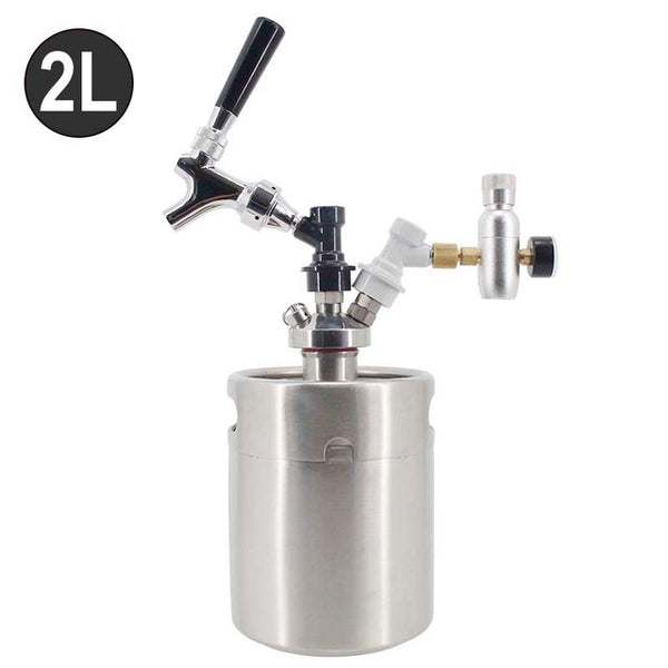 2L/64OZ Complete Mini Keg US Standard Tap System Camping Picnic Party ...