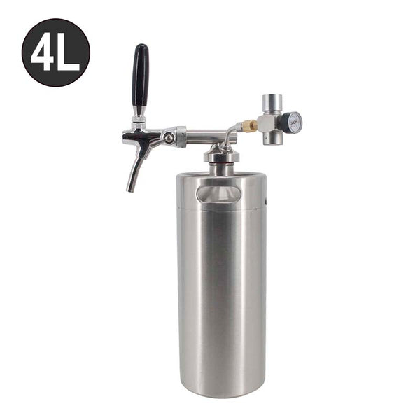 4L/128OZ Complete Mini Keg EU Faucet System Camping Picnic Party Porta ...