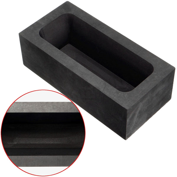 85 Oz Gold Large Graphite Ingot Mold Melting Casting Refining Scrap Ba ...