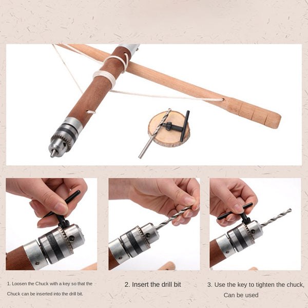 Woodworking Hand Drill Chinese Traditional Hand Drill High Carbon Stee ...