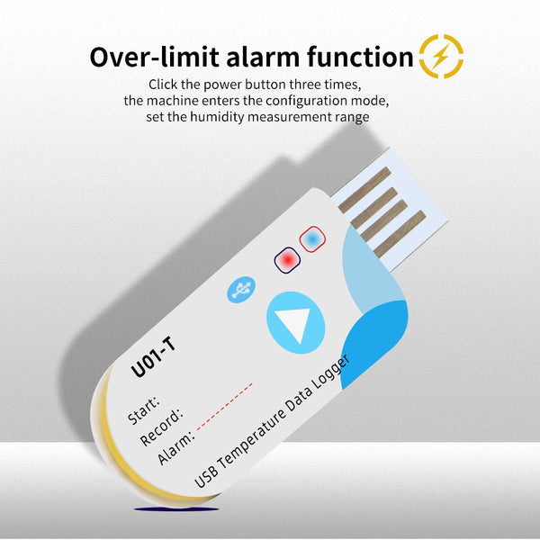 U01-T High Precision Digital USB Temperature Data Logger for Warehouse ...